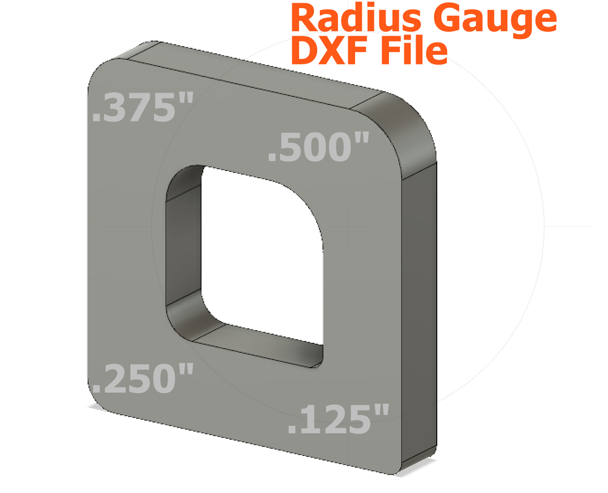 Radius Gauge DXF CAD File – Ramsey Customs